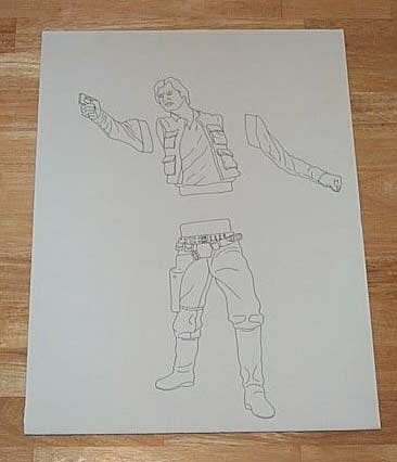 Screamin' Model - Han Solo Original Artwork